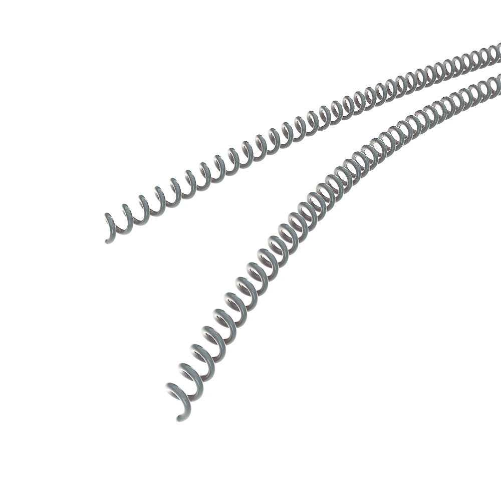 8mm Gray 4:1 Pitch Spiral Binding Coil - 100pk – MyBinding.com