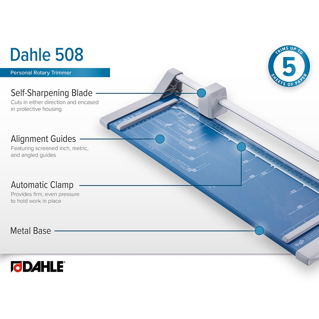 Dahle Model 508 Personal Rolling Trimmer - 18 Inch – MyBinding.com
