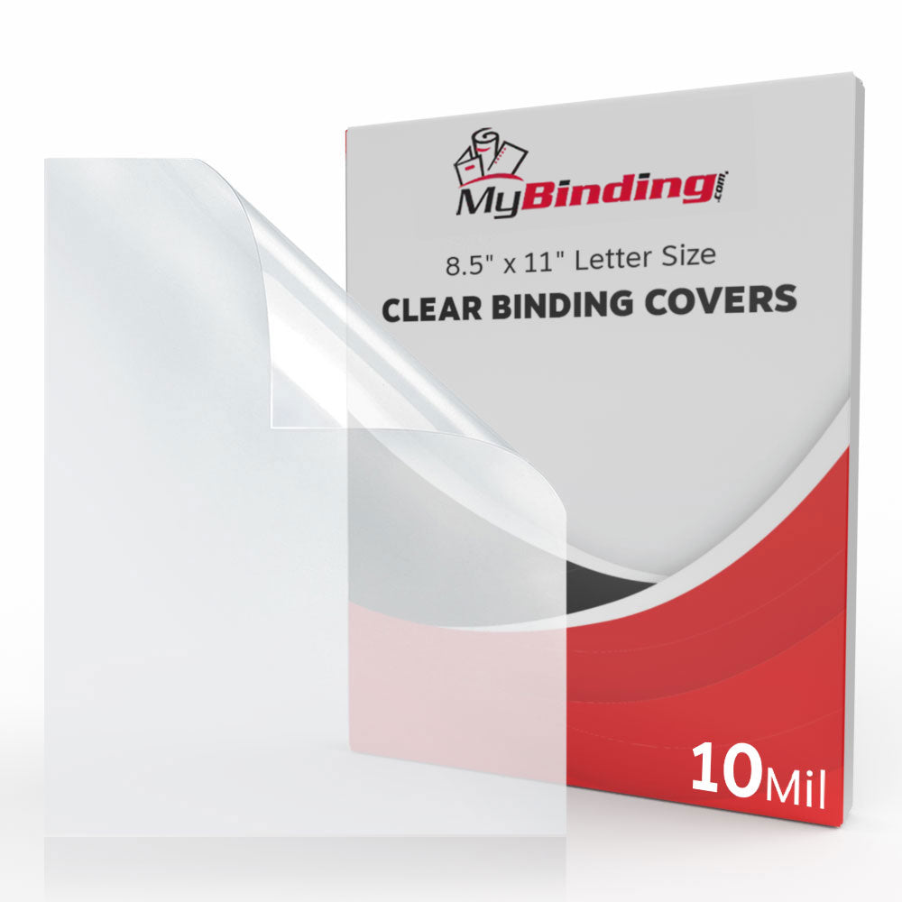10mil Crystal Clear 8.5" x 11" Letter Size Binding Covers [No Tissue ...