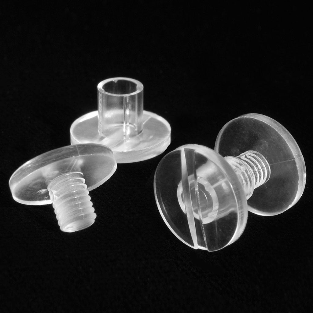 3/8" Clear Plastic Screw Posts - 1000 Count for Easy Document Binding ...