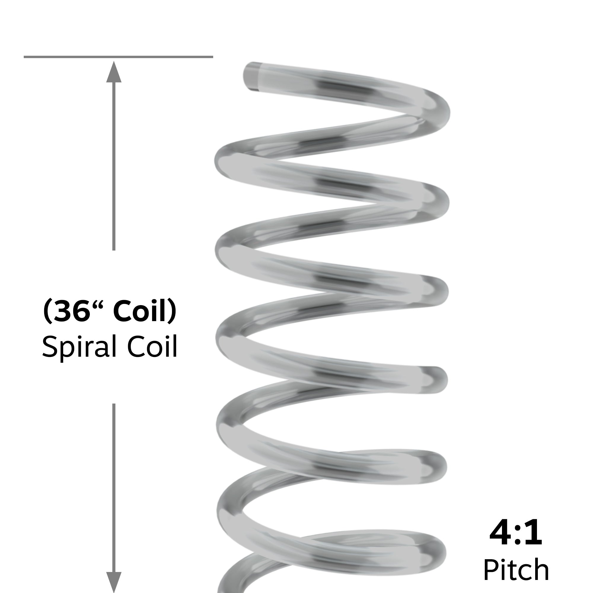 36" Clear 13mm Spiral Binding Coils - 100 Pack for Easy Binding ...