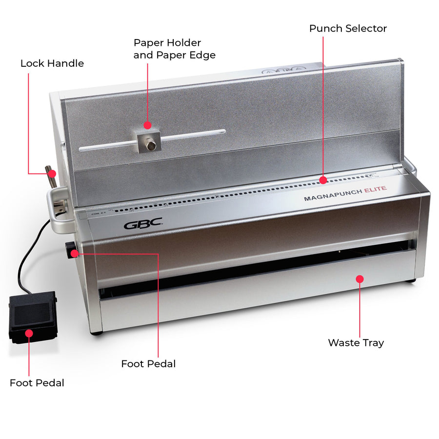 GBC MagnaPunch Elite Electric Punch - 30 Sheet Capacity, Versatile ...