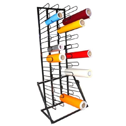 Heavy Duty Media Roll Organizer Rack - Holds 44 Rolls, Durable Steel ...
