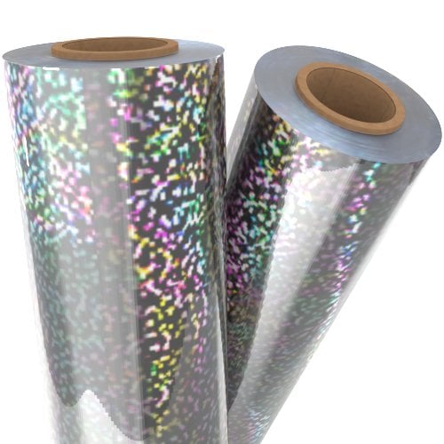 Sparkle Silver Holographic Foil Roll, 8" x 100' for Creative Projects ...