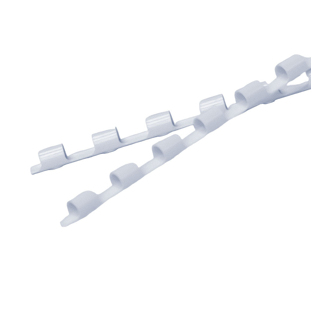 1/4" White Binding Combs - 100 Pack, 19-Hole, Holds 25 Sheets ...