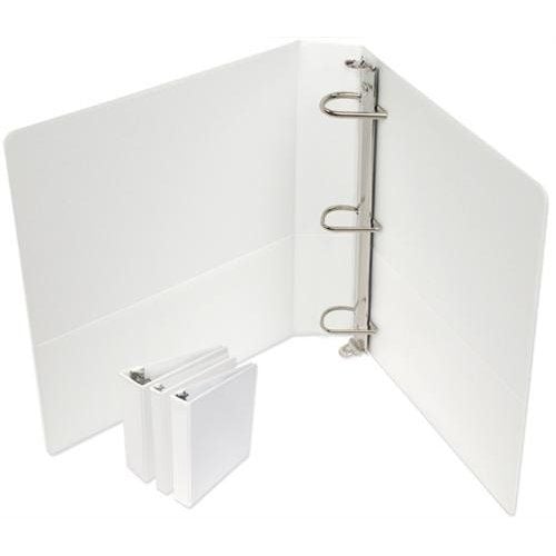 Buy Premium White D-Ring Clear Overlay View Binders