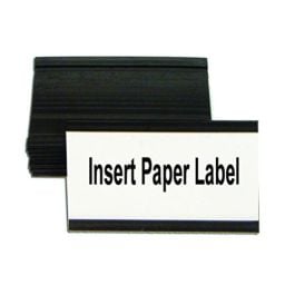 MasterVision 1" x 2" Black Magnetic Data Cards - 25pk