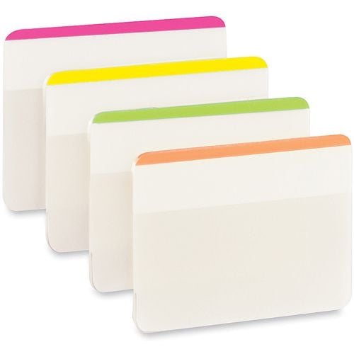 Buy Post-it 2" x 1.5" Assorted Write-on Durable Flat Filing Tabs - 24pk ...